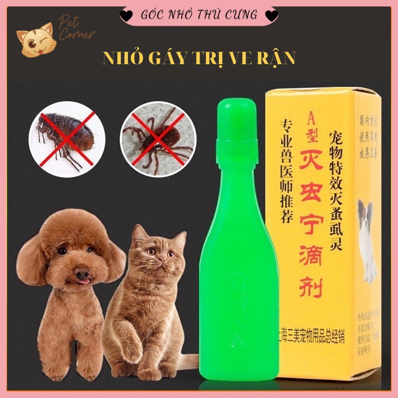 Thuốc trị ve rận, ghẻ ngứa cho chó - Pet Corner